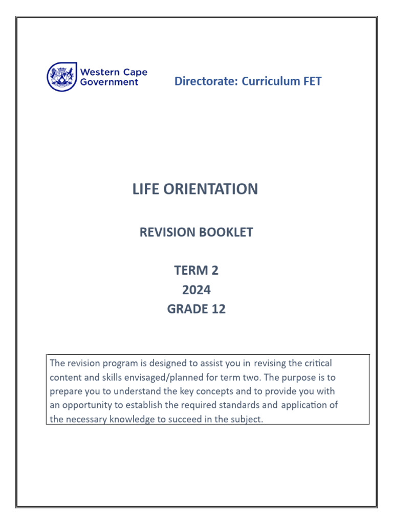 LO Revision Booklet 2024 GR 12 T2 - 240728 - 224023 | PDF | Social Media | Popular Culture ...
