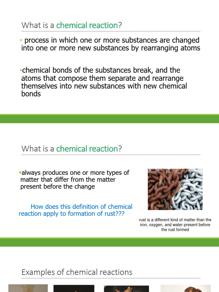 Evidence of Chemical Reactions PPT 4 | PDF | Chemical Reactions | Oxide