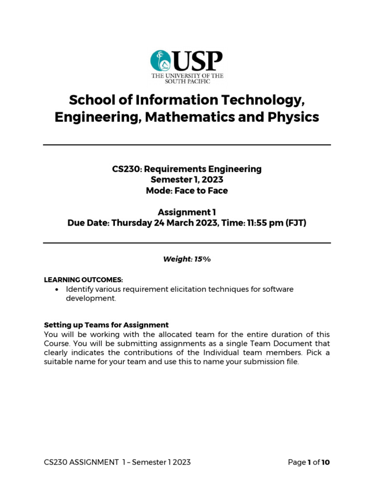 CS 230 Assignment 1 | PDF | Creativity | Regulatory Compliance