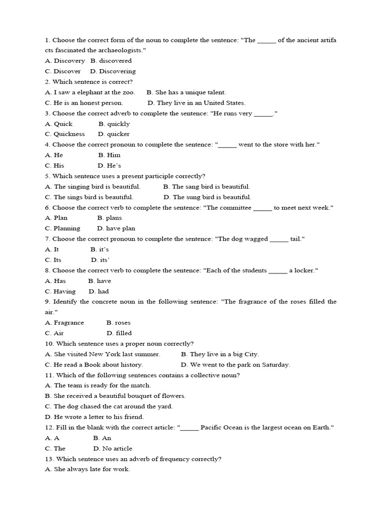Soal Latihan Olimpiade | PDF | Verb | Renewable Energy