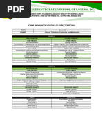 SHS List of Subjects & Schedule of Offering - 1 | PDF | Science ...