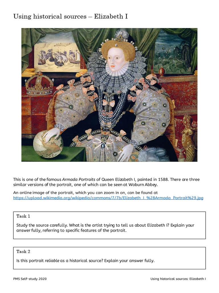 Elizabeth I: The Armada Portrait Analysis | PDF