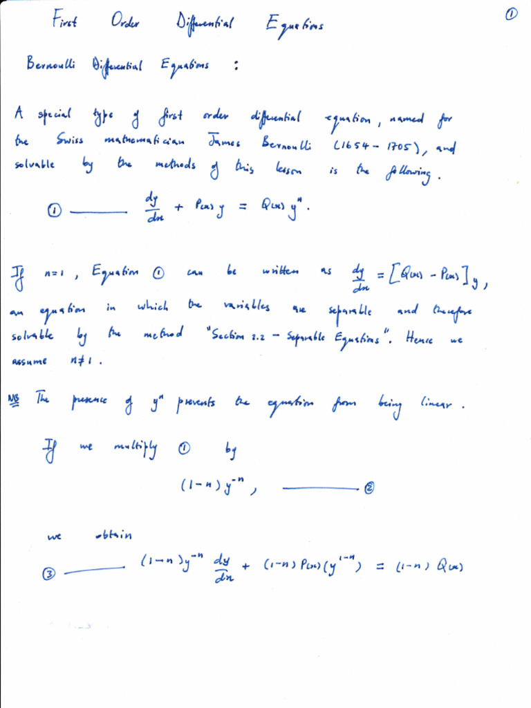 2 4 Bernoulli Differential Equations Pdf