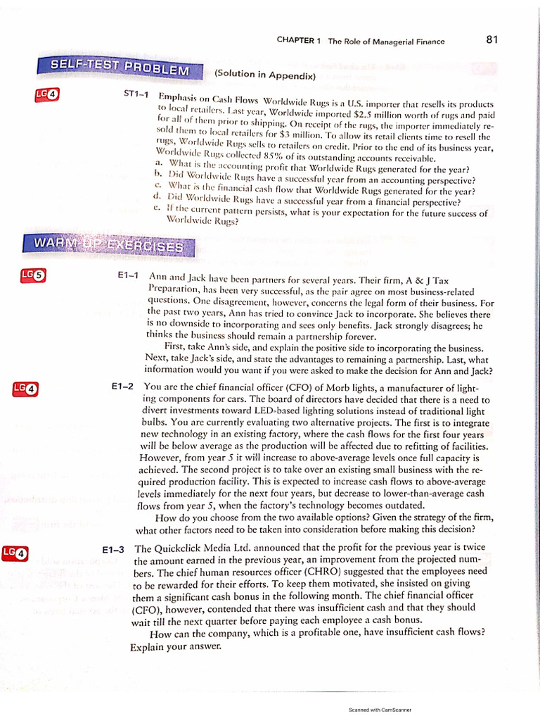 Chapter 1 Question | PDF