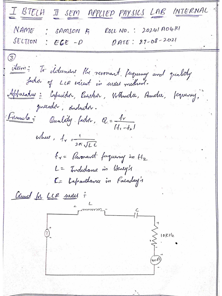 20241a04k1 - Ap - Lab Internal | PDF
