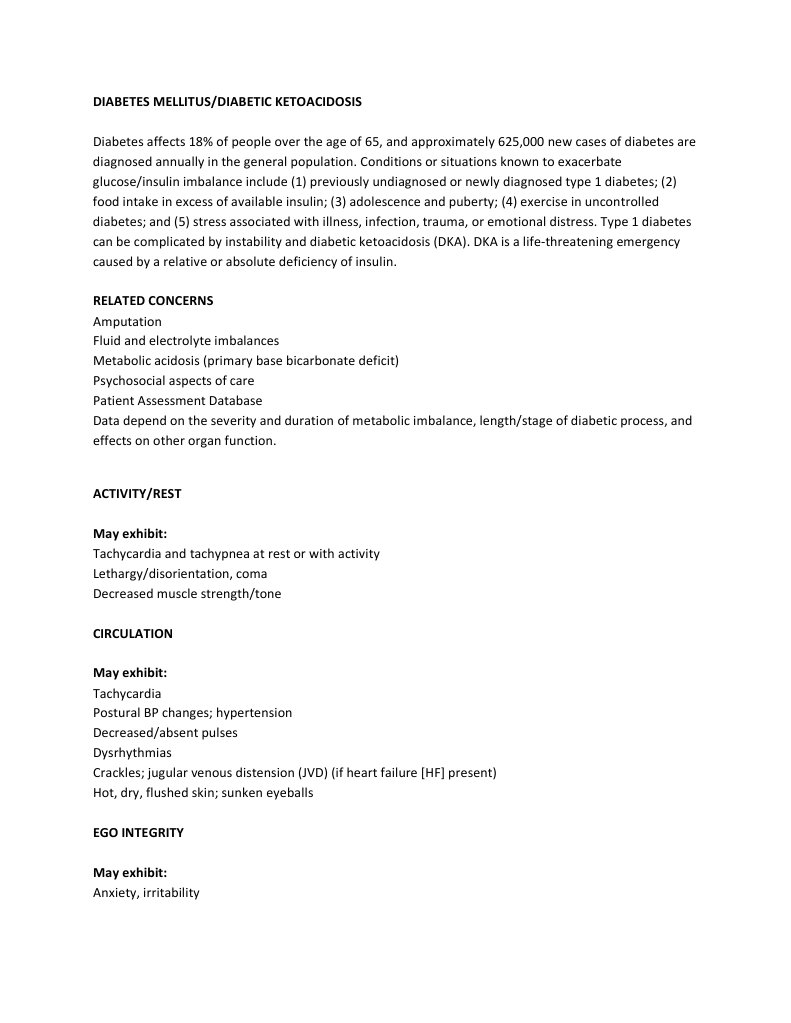 Diabetes Mellitus | PDF