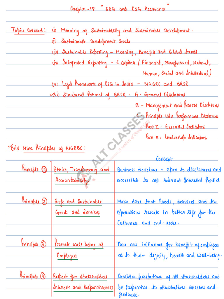 Lecture 46 - SDG and ESG Assurance | PDF