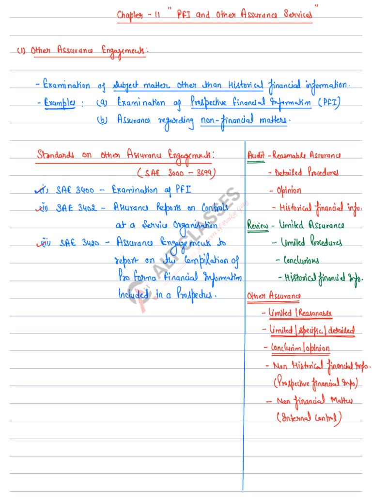 Lecture 6 Prospective Financial Information and Other Assurance | PDF