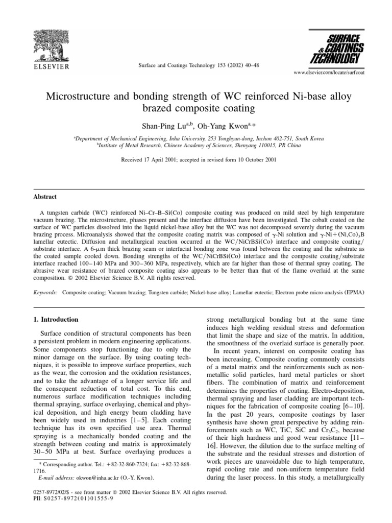 Lu 2002 | PDF | Composite Material | Fracture