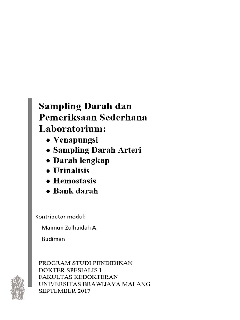 Modul Skill Lab Sederhana | PDF