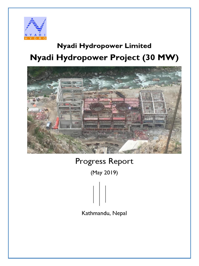 Nyadi Work Progress Report | PDF | Tunnel | Road