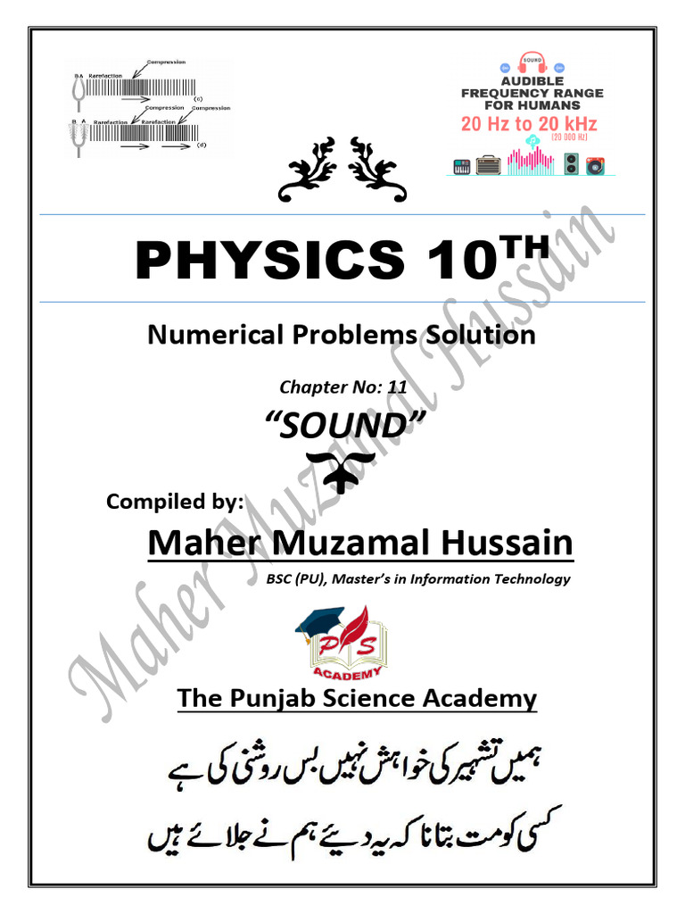 Class 10 Physics Chapter 11 Numericals | PDF | Frequency | Sound