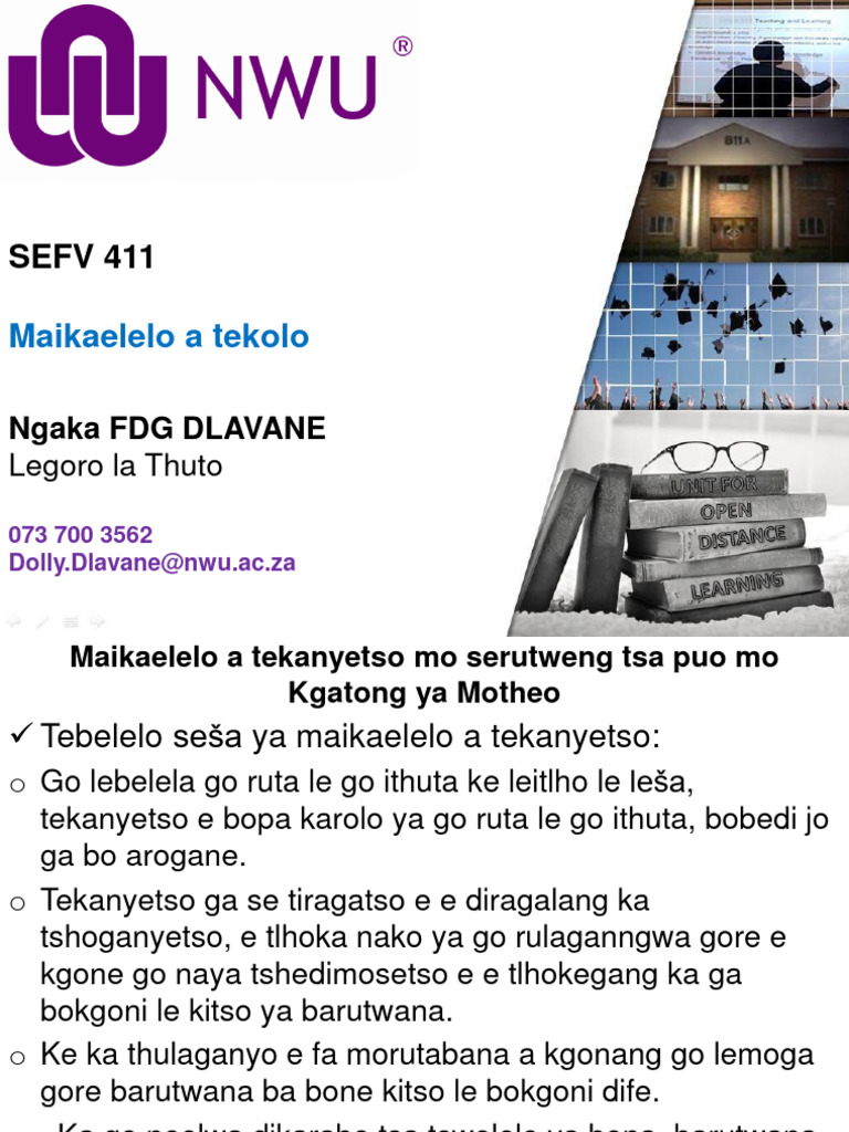 SEFV 421 PP2 Mosola Le Maikaelelo A Tekolo 2021 | PDF | Career & Growth ...