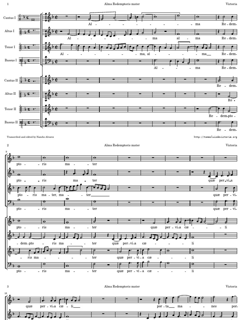 Alma Redemptoris Mater - Tablet | PDF