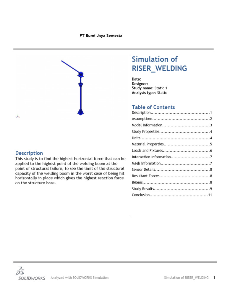 Pole - Fabrication-Static 1-1 | PDF | Elasticity (Physics) | Stress ...