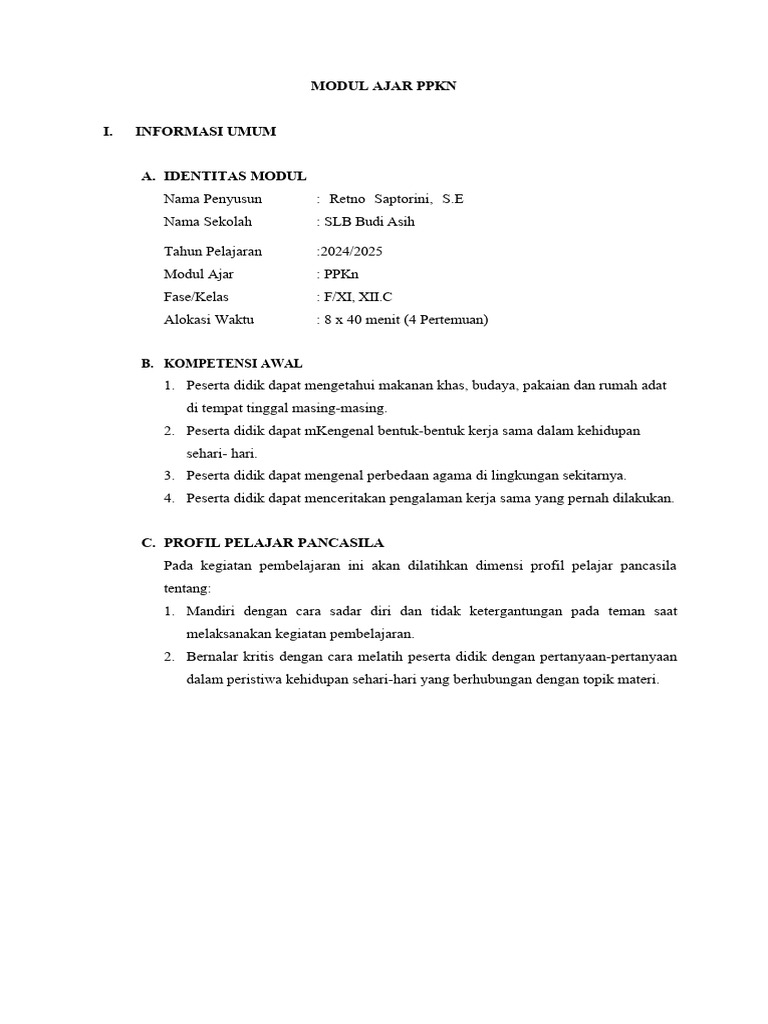 Ma PKN Mengenal Berbagai Budaya | PDF