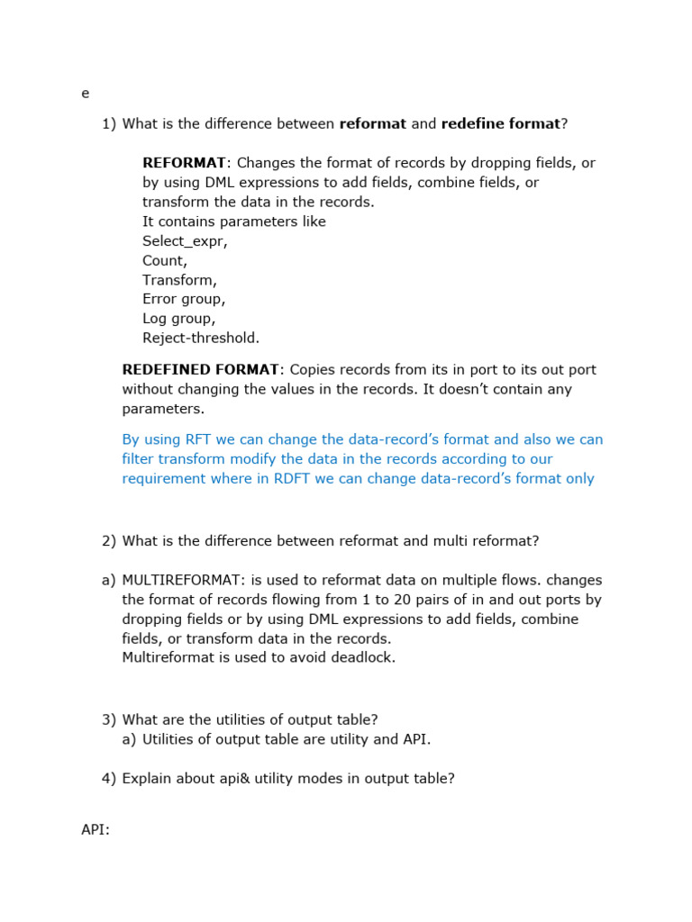 All Abinitio Interview Questions | PDF | Database Index | Databases