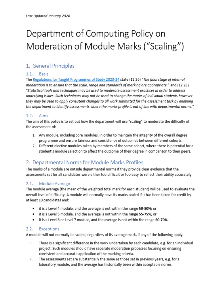 Moderation Policy | PDF | Policy
