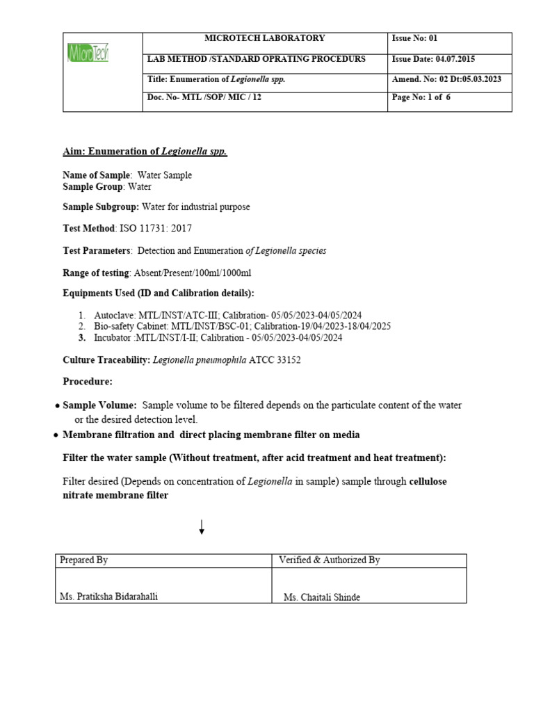 Sop 12 | PDF | Filtration | Membrane Technology