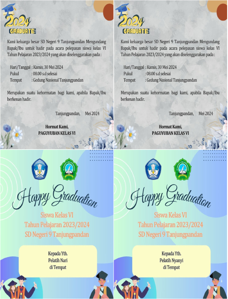 Undangan Perpisahan Print | PDF