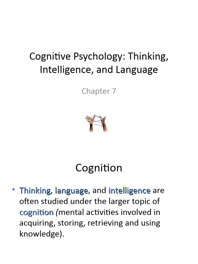 Cognitive Psyhchology | PDF | Concept | Intelligence Quotient