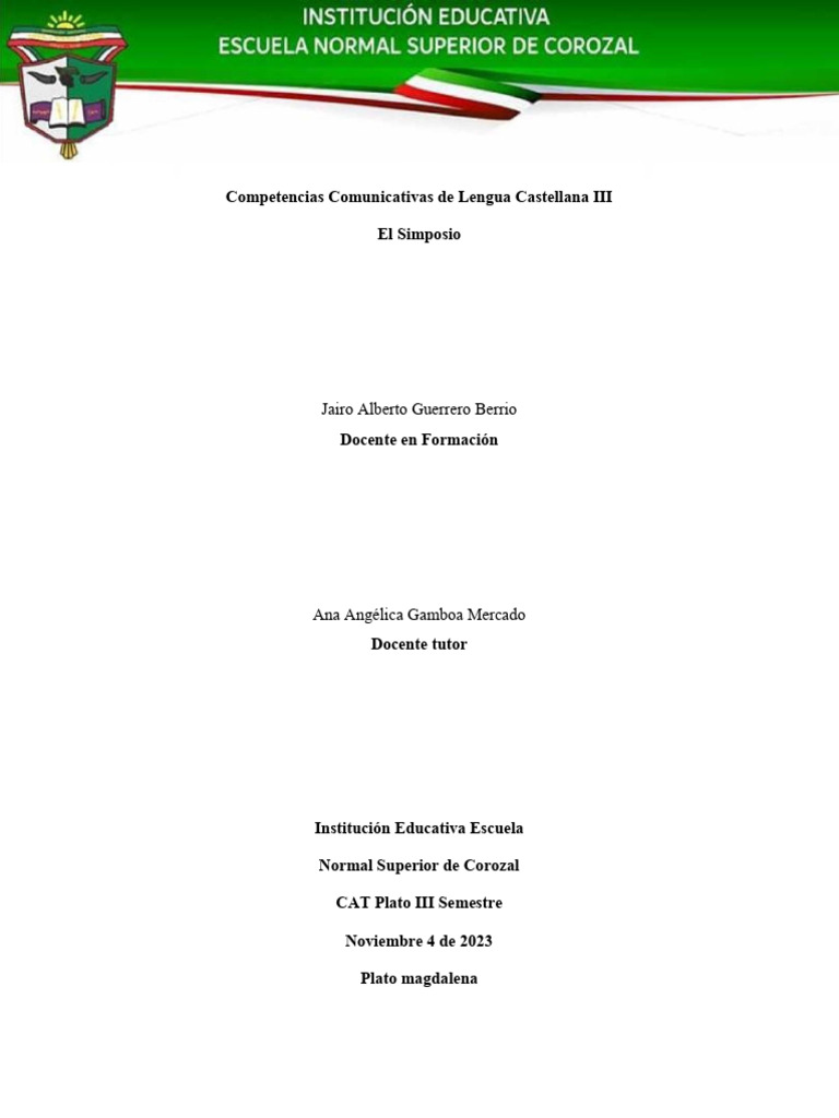 El Simposio | PDF | Simposio (Platón) | Simposio