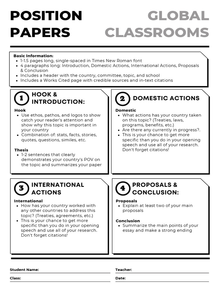 8.2. Position Paper Handout | PDF