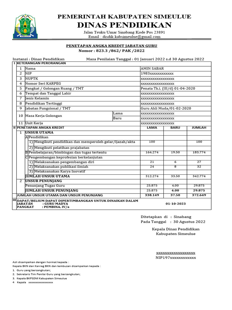 Contoh Pak Konvensional Ke Integrasi | PDF