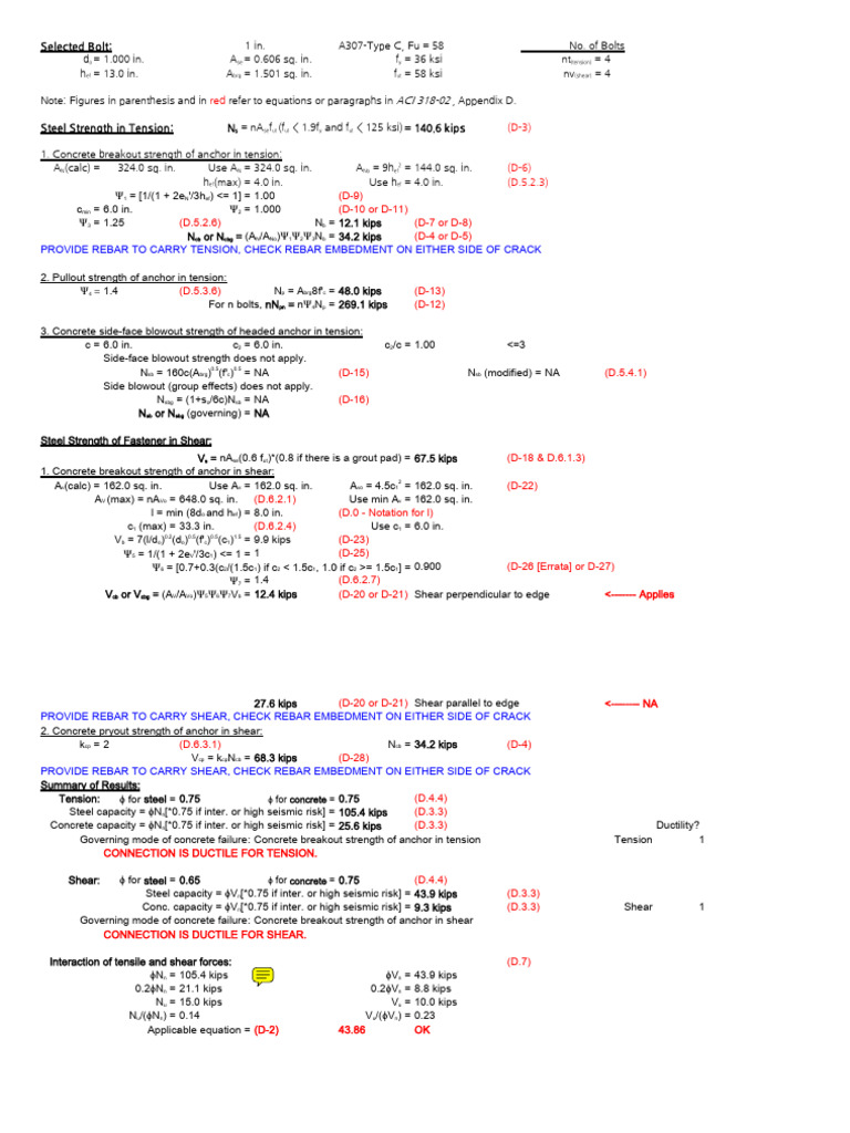 Anchor Bolt ? 4 | PDF | Teaching Methods & Materials