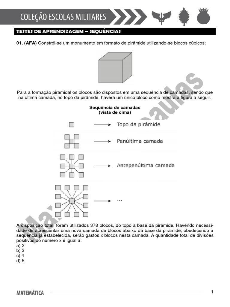 18 - Sequencias - AFA | PDF | Métodos e Materiais de Ensino | Ciências ...