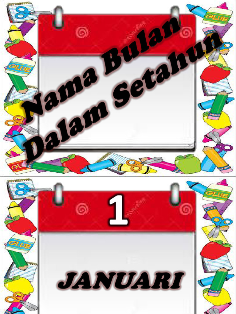 BBM Bulan Dalam Setahun Edisi BM | PDF