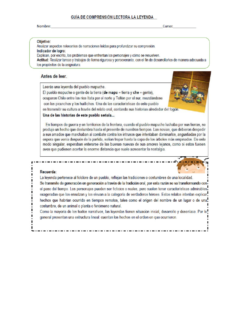 Guia 7 La Leyenda | PDF