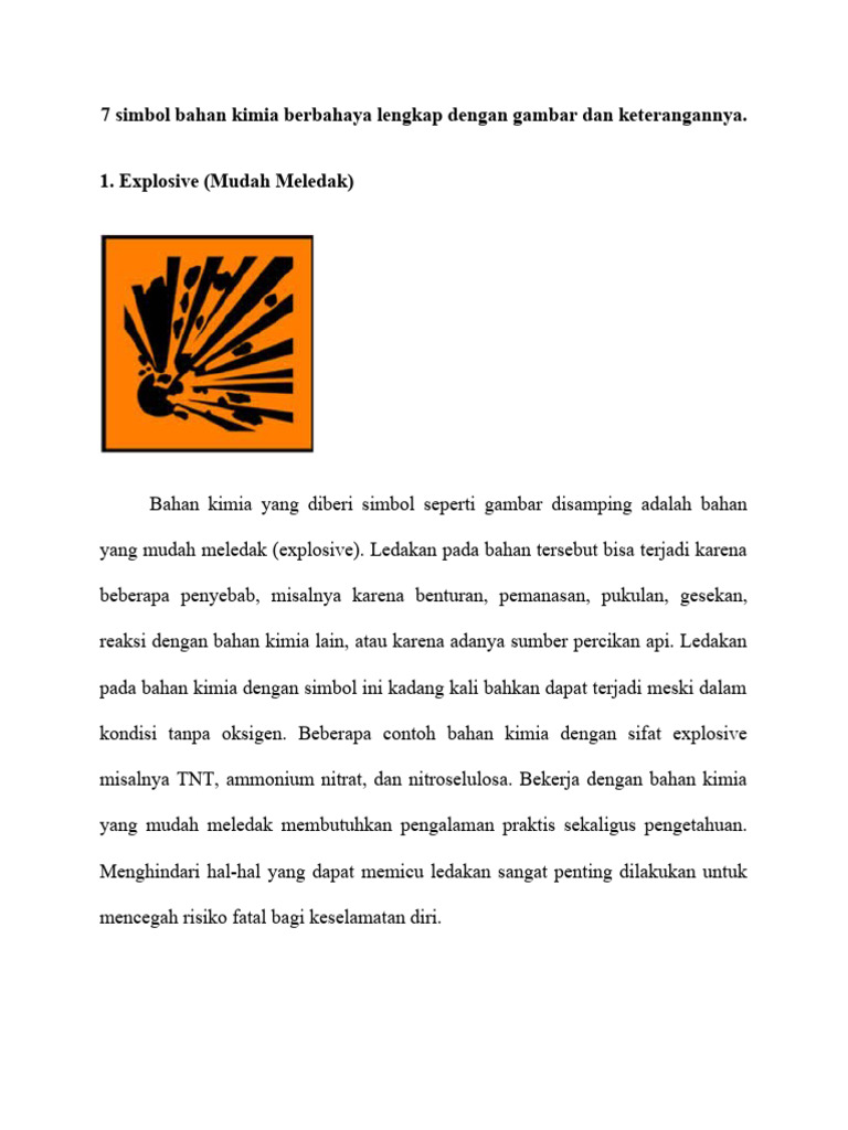 7 Simbol Bahan Kimia Berbahaya Lengkap Dengan Gambar Dan Keterangannya ...