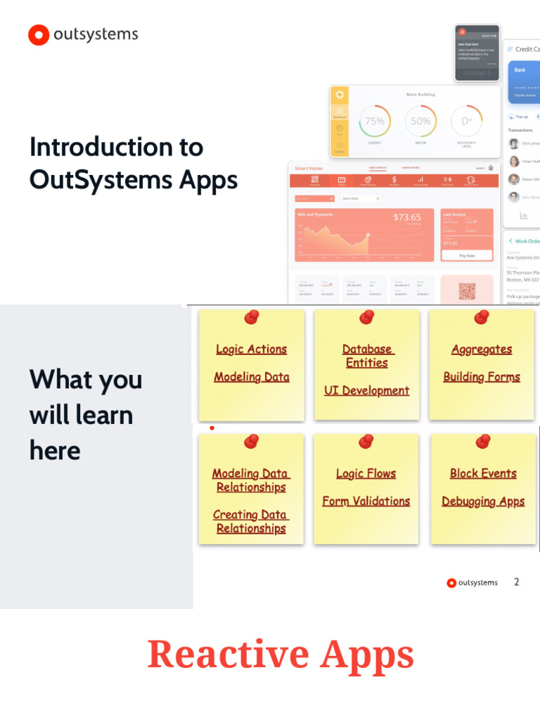 1.2 - Introduction To OutSystems Apps | PDF | Mobile App | Web Application