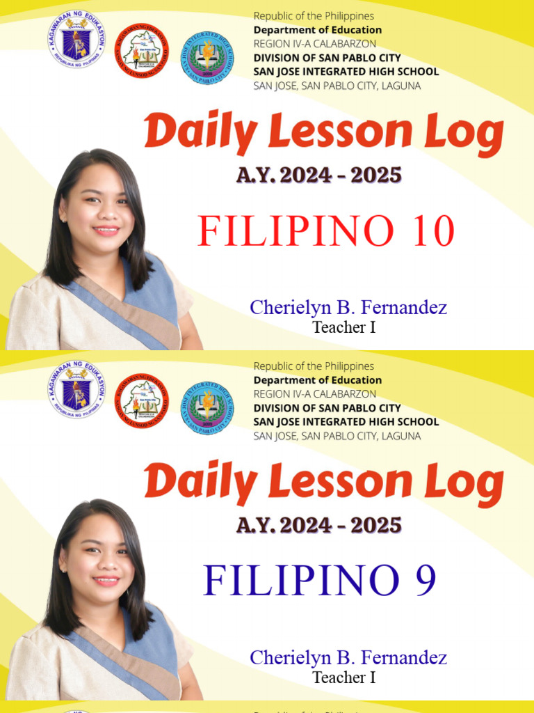 Filipino DLL Cover Page | PDF
