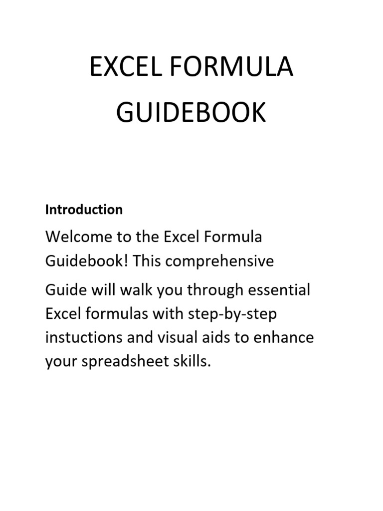 Electronic Guidebook | PDF | Microsoft Excel | Computing