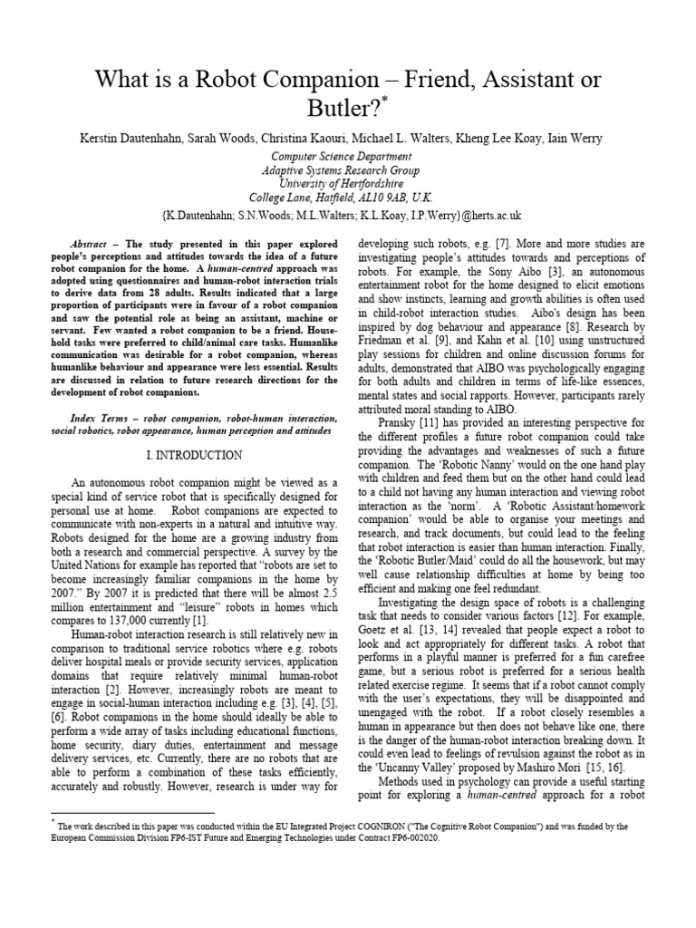 Robots | PDF | Robot | Robotics