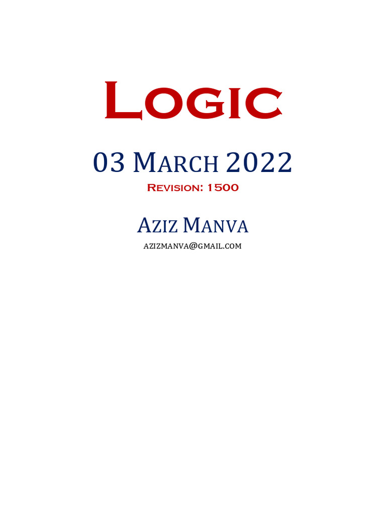 Logic, Proof - Games | PDF | Logic | Mathematical Proof