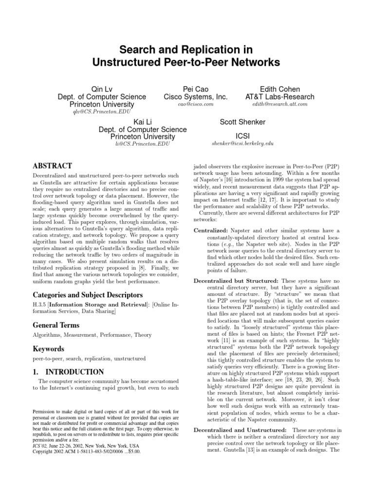 03 Querying Gnutella | PDF | Peer To Peer | Computer Networking