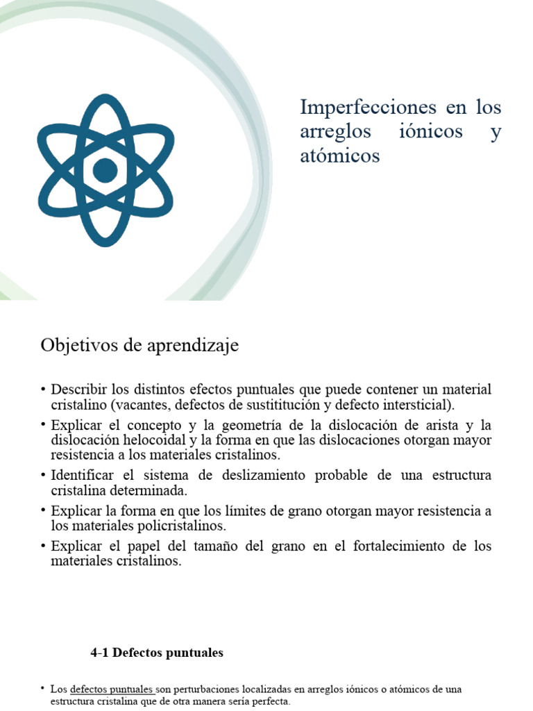 Defectos Cristalográficos | PDF | Dislocación | Cristal