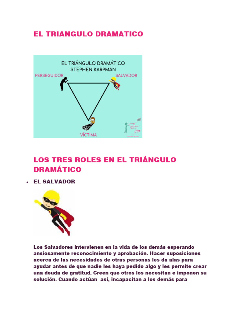 El Triangulo Dramatico | PDF | Las emociones | Culpa (emoción)