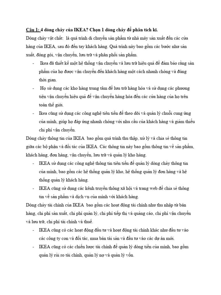 Chu I Cung NG C A IKEA | PDF