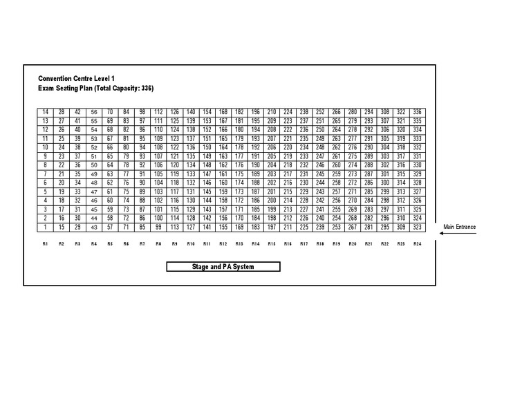 Seating Plan For CC Level 1 | PDF | Teaching Methods & Materials ...