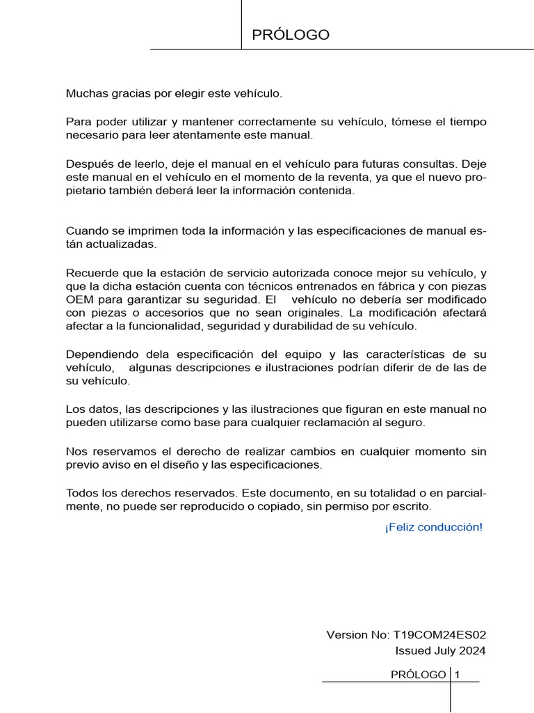 OMODA 5 Manual | PDF | Cambiar | Tecnología de vehículos