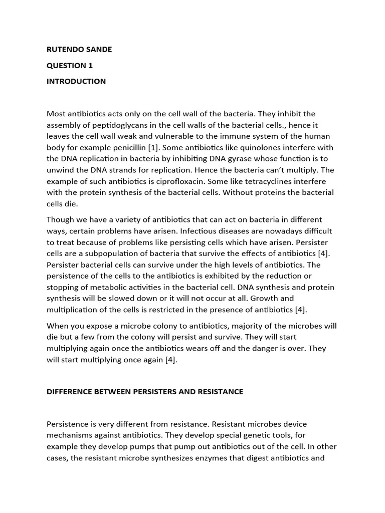 Microbiology Assignment | PDF | Antimicrobial Resistance | Infection
