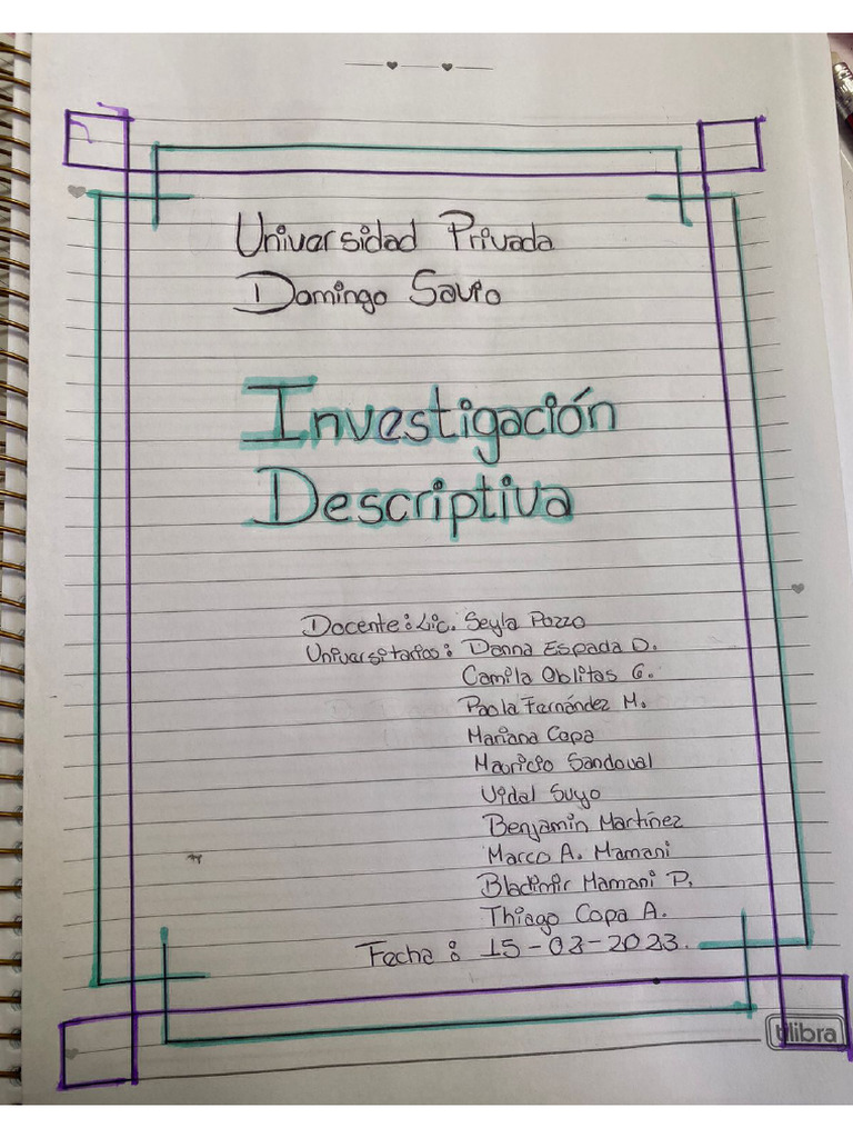 Investigación Descriptiva | PDF