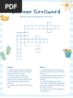 Vacation Crossword Puzzle | PDF