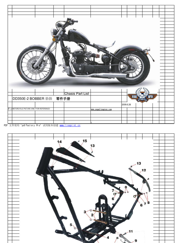 Manual Despiece RVM Bobber | PDF