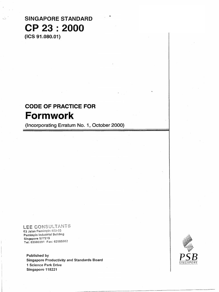 SS-CP23 2000 Formwork | PDF