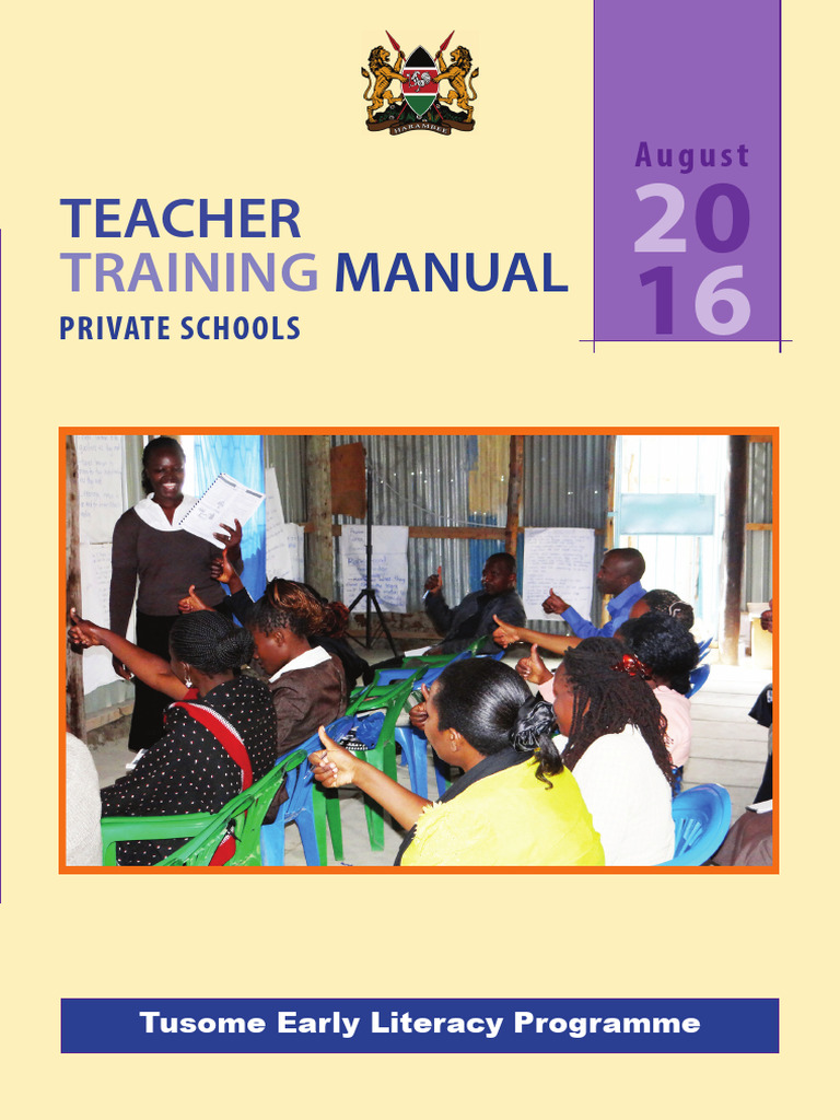Teacher Training Manual for Tusome Program | PDF | Learning | Human ...